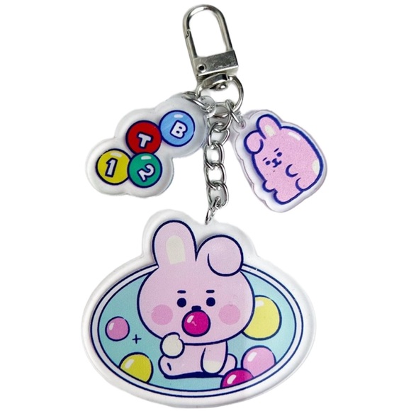 bt21 | Accessories | Bt2 Line Friends Cooky Jung Kook Acrylic Keychain Bts Bangtan Key Ring ...
